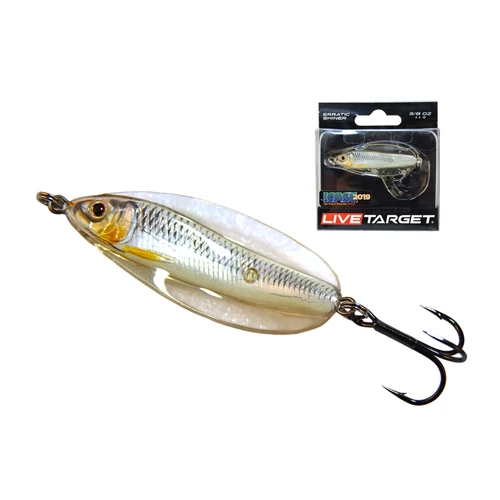 Támolygó villantó, Livetarget Erratic Shiner Spoon Silver/Violet 70 mm 21g