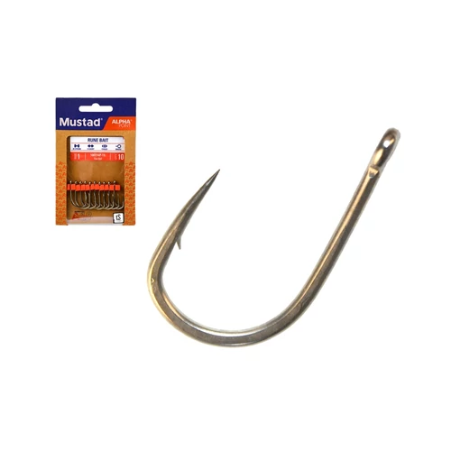 Rablóhalas, hármas horog, Mustad Rune Bait Titan Steel 1 10db/cs